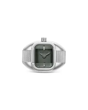 BREDA Nocturne Expandable Ring Watch, 16mm - Silver/silver