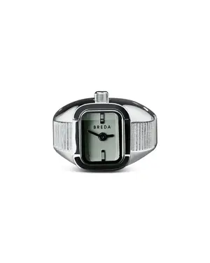 BREDA Nocturne Expandable Ring Watch, 16mm - Silver/silver