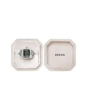 BREDA Nocturne Expandable Ring Watch, 16mm - Silver/silver