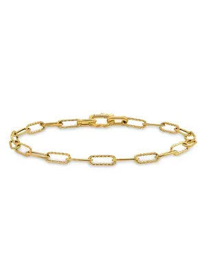 David Yurman Dy Madison Chain Bracelet In 18k Yellow - Gold
