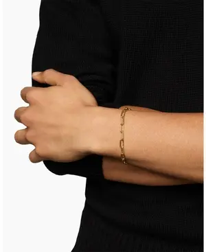 David Yurman Dy Madison Chain Bracelet In 18k Yellow