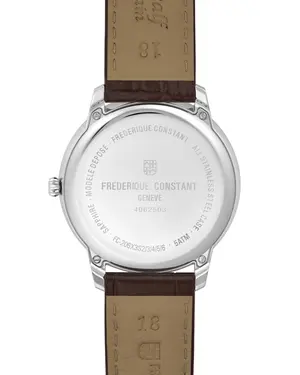 FREDERIQUE CONSTANT Moneta Moonphase Watch, 37mm - White/black