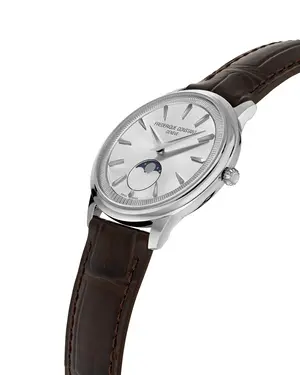 FREDERIQUE CONSTANT Moneta Moonphase Watch, 37mm - White/black