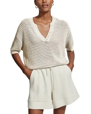 Varley Callie Knit Top - Egret