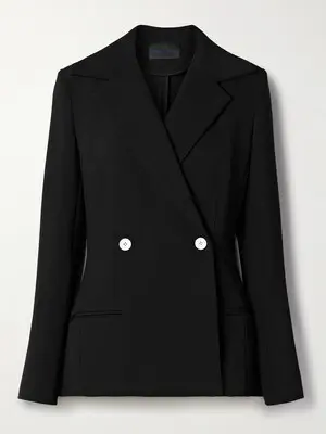 Proenza Schouler Marine Double-breasted Twill Jacket