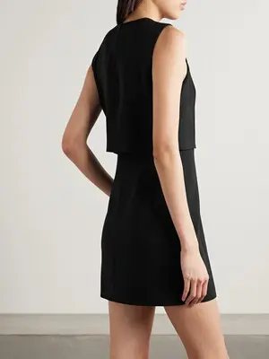 Theory Layered Crepe Mini Dress