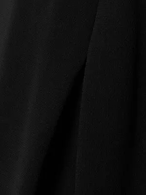 Theory Pleated Crepe Wide-leg Pants