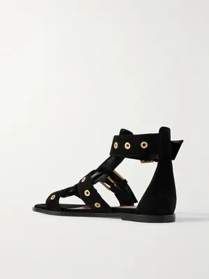 GIANVITO ROSSI Buckled Suede Sandals