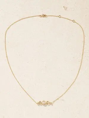 STONE AND STRAND Silvia 14-karat Diamond Necklace - Gold