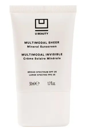 U BEAUTY Multimodal Sheer Mineral Sunscreen Spf 25 - No Color