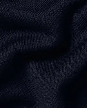 CHARLES TYRWHITT Merino Wool V-neck Sweater - Navy