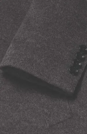 CHARLES TYRWHITT Pure Wool Overcoat - Dark Grey