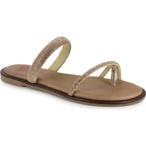 NATIONAL COMFORT Alicante Crystal Slide Sandal - Platinum