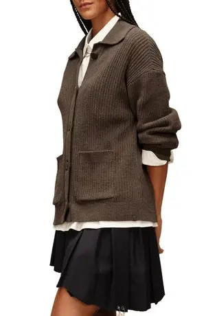 UGG Junipher Cozy Knit Lite Cardigan - Dense Smoke