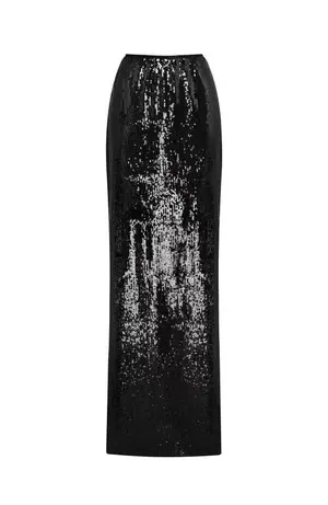 MILLA Fitted High-waist Sequin Pencil Maxi Skirt