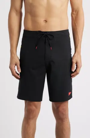 FLORENCE Standard Issue Water Repellent Board Shorts - Black