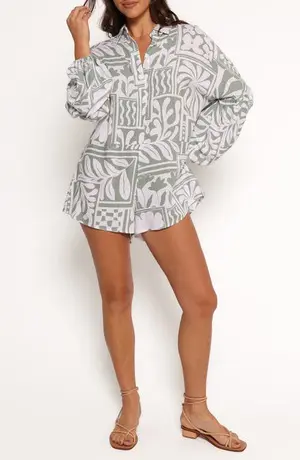 PETAL & PUP Tansy Abstract Printed Romper