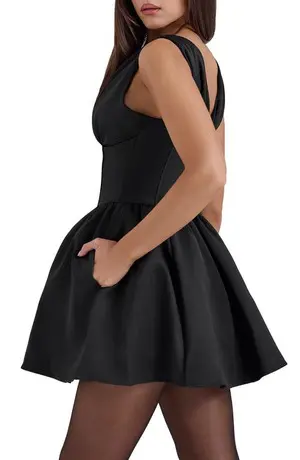 House Of Cb Emmeliette Corset Mini Dress - Black