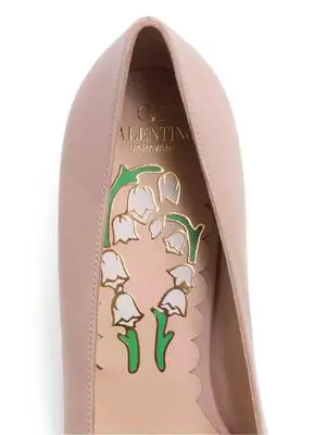 Valentino Garavani Kidskin Bow Pumps - Pink