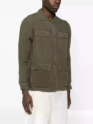 Herno Linen Shirt Jacket - Green