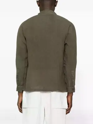 Herno Linen Shirt Jacket - Green