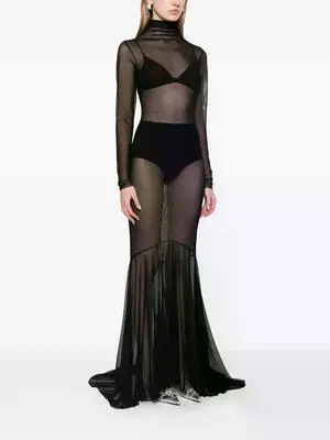 ATU BODY COUTURE Point D'esprit Maxi Dress