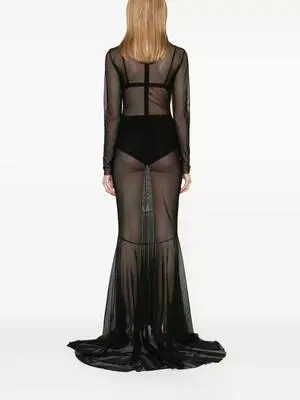 ATU BODY COUTURE Point D'esprit Maxi Dress