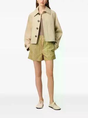 Ami Striped Shorts - Green