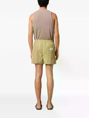 Ami Striped Shorts - Green