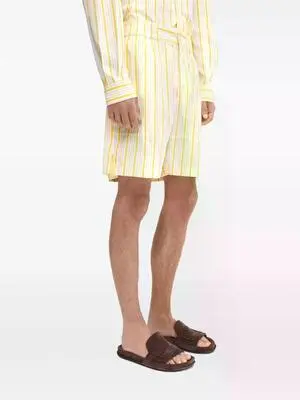 Jacquemus Striped Shorts - Yellow