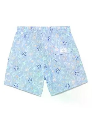 BARBA NAPOLI Printed Swim Shorts