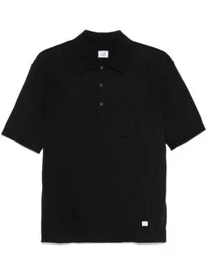C.P. COMPANY Logo-patch Polo Shirt