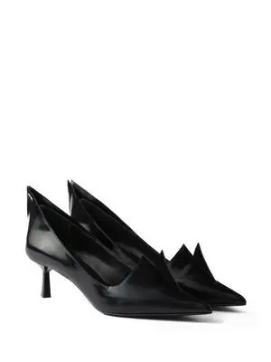 Prada 55mm Brushed Leather Pumps