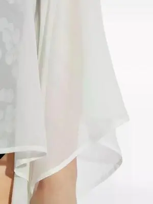 Balmain Silk Cape Blouse