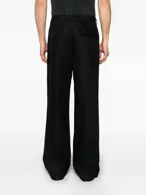 SUNFLOWER Pleated Linen Trousers