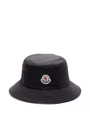 Moncler Logo Bucket Hat - Black