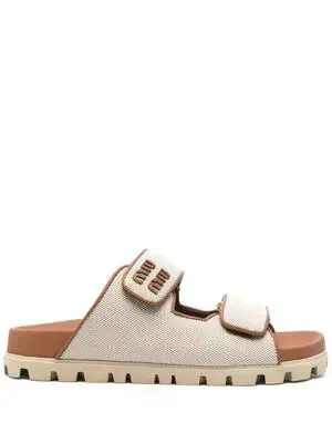 Miu Miu Logo-lettering Sandals
