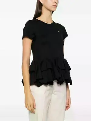 Viktor & Rolf Peplum-hem T-shirt - Black