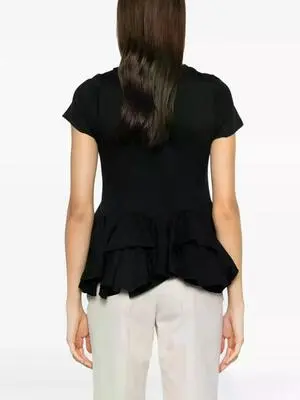 Viktor & Rolf Peplum-hem T-shirt - Black