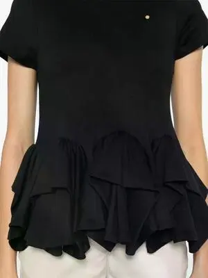 Viktor & Rolf Peplum-hem T-shirt - Black