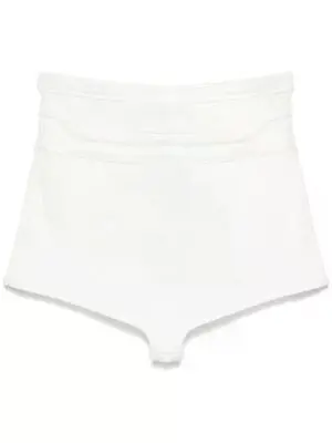 Viktor & Rolf Layered-effect Mini Shorts - White