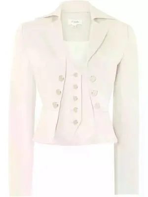 TEMPERLEY LONDON Castell Cropped Blazer - Neutrals