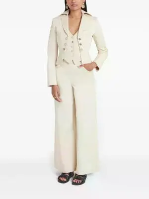 TEMPERLEY LONDON Castell Cropped Blazer - Neutrals