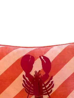 LES-OTTOMANS Lobster Striped Cushion