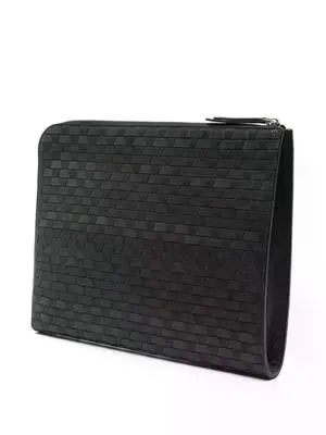 ORTIGNI Leather Briefcase - Black