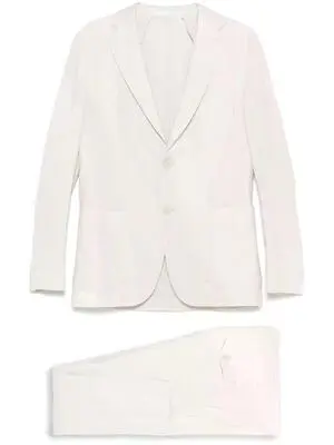 Eleventy Pinstriped Suit - Neutrals