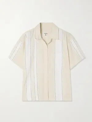 LEMLEM Tuuli Cabana Striped Cotton-blend Shirt