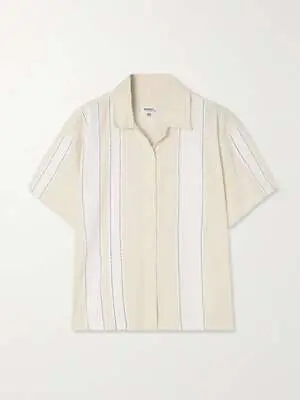 LEMLEM Tuuli Cabana Striped Cotton-blend Shirt