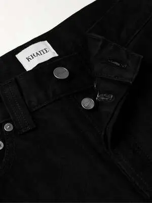 Khaite Dane High-rise Wide-leg Jeans - Black