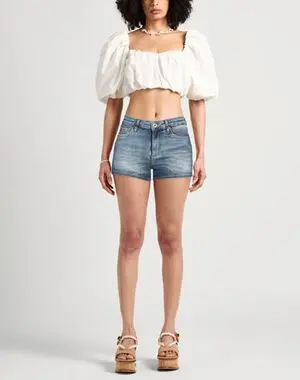 Armani Exchange Denim Hot Pants - Blue